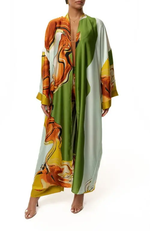 JLUXLABEL Nola Satin Maxi Duster
