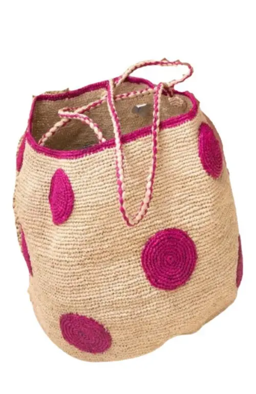 ZANATANY CONCEPTS Bisctty Tote Bag - Fushia