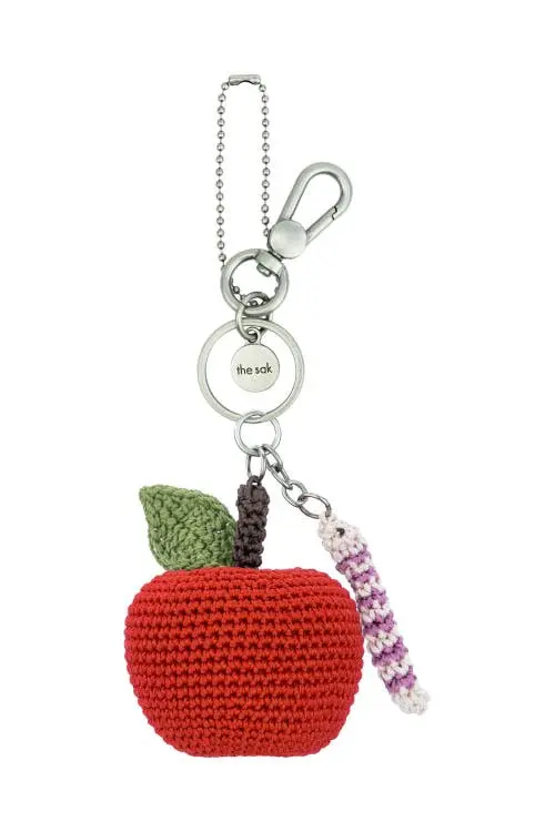 THE SAK Yarnicharmz Hand Crochet Danglefood - Apple