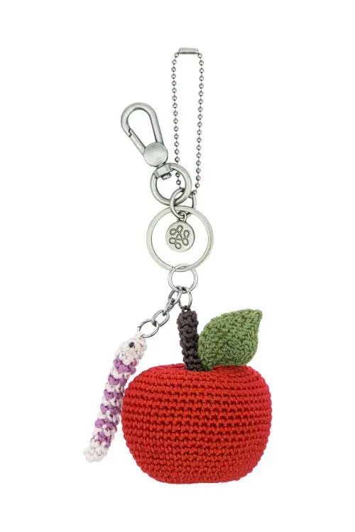 THE SAK Yarnicharmz Hand Crochet Danglefood - Apple