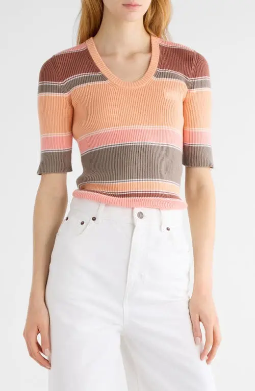 Chloé Stripe Cotton Rib Top