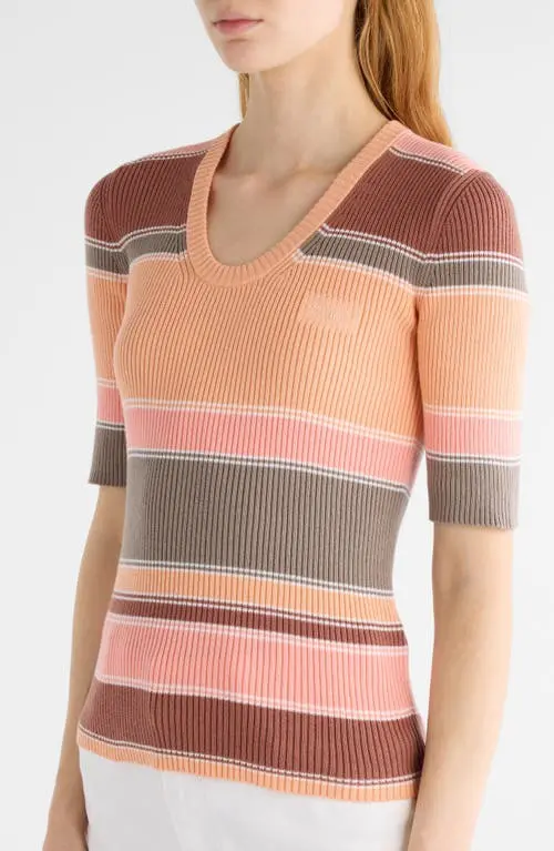 Chloé Stripe Cotton Rib Top