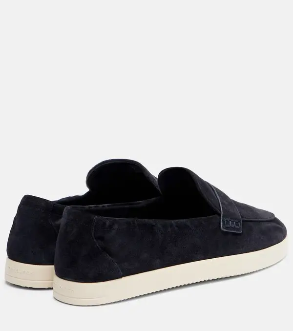 Tory Burch Double T Suede Loafers