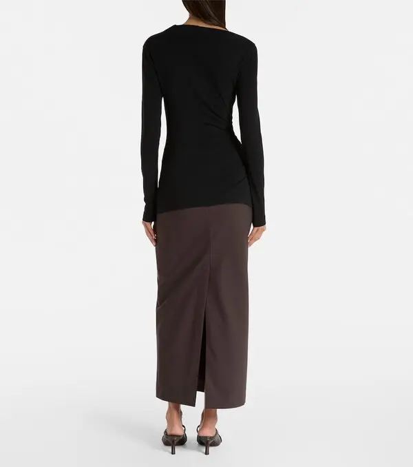 Brunello Cucinelli Monili Gathered Top
