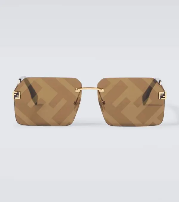Fendi Square Sunglasses - Brown