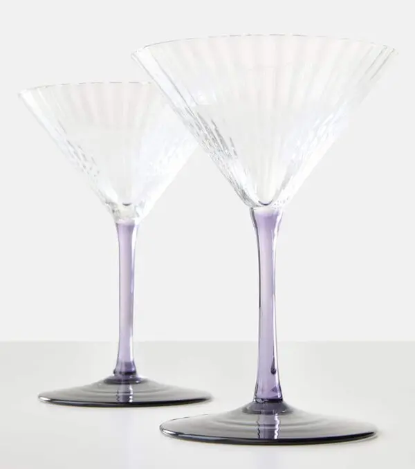 NASONMORETTI Set Of 2 Martini Glasses
