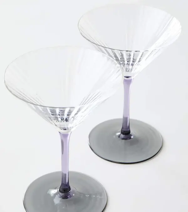 NASONMORETTI Set Of 2 Martini Glasses