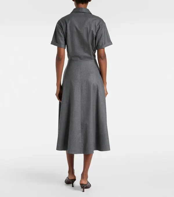 Brunello Cucinelli Virgin Wool Shirt Dress