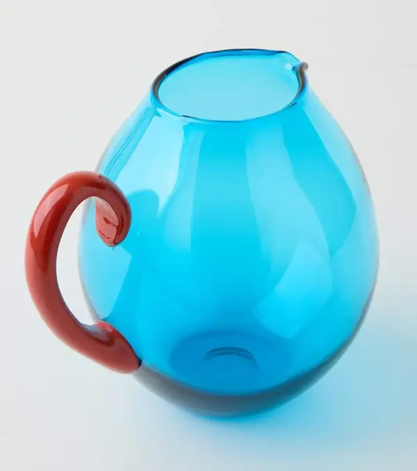 NASONMORETTI Dandy Murano Glass Jug Stefano Marcato - Blue