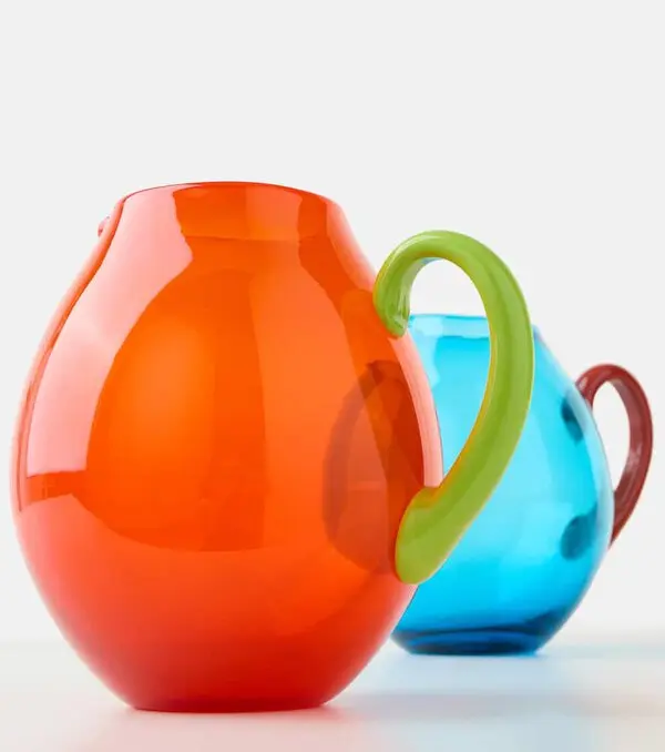 NASONMORETTI Dandy Murano Glass Jug Stefano Marcato - Blue