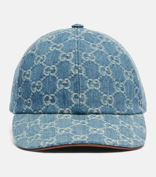 Gucci Gg Cotton Canvas Baseball Cap - Blue
