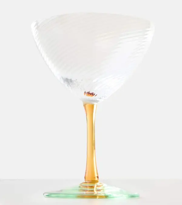 NASONMORETTI Set Of 2 Glass Cocktail Glasses