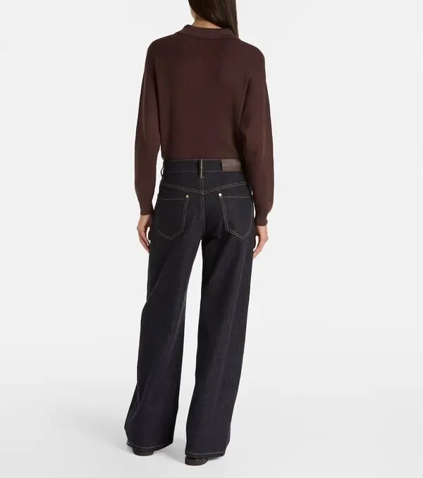 Brunello Cucinelli Mid-rise Wide-leg Jeans