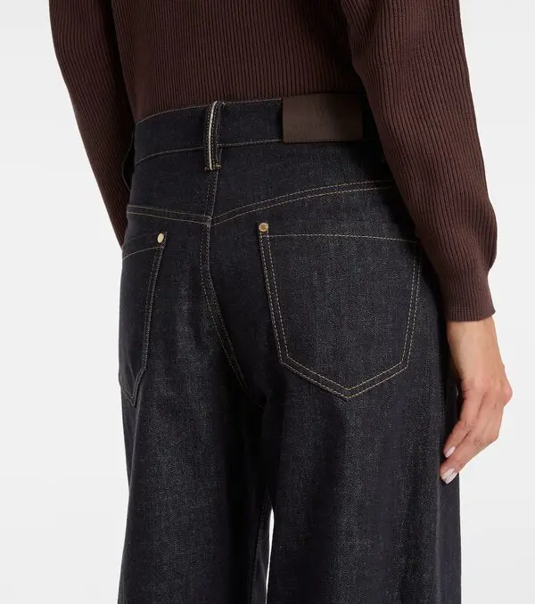 Brunello Cucinelli Mid-rise Wide-leg Jeans