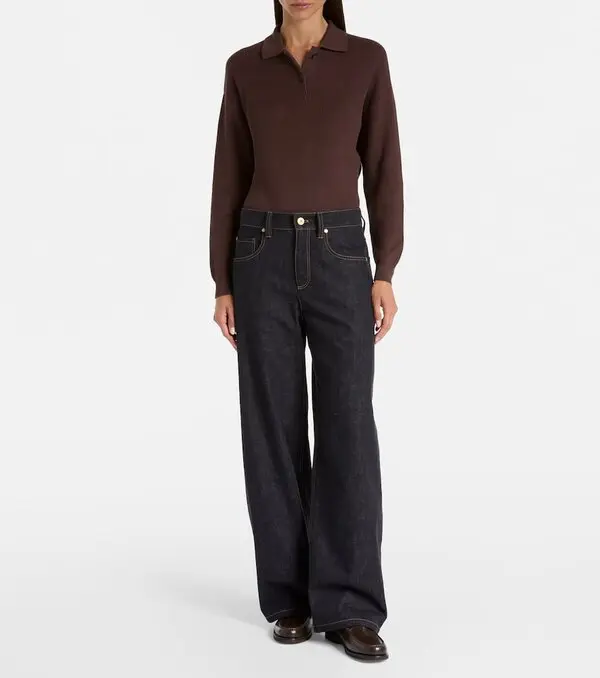 Brunello Cucinelli Mid-rise Wide-leg Jeans