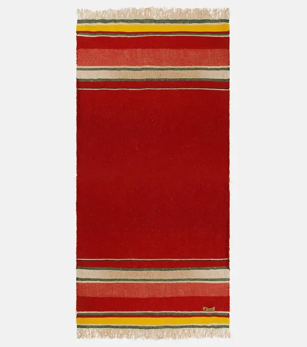 THE HOUSE OF LYRIA Xoroi Striped Wool-blend Throw - Multicoloured