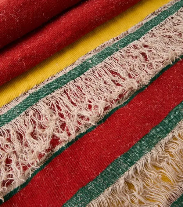 THE HOUSE OF LYRIA Xoroi Striped Wool-blend Throw