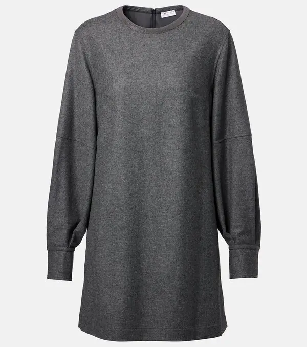 Brunello Cucinelli Wool And Cashmere Minidress