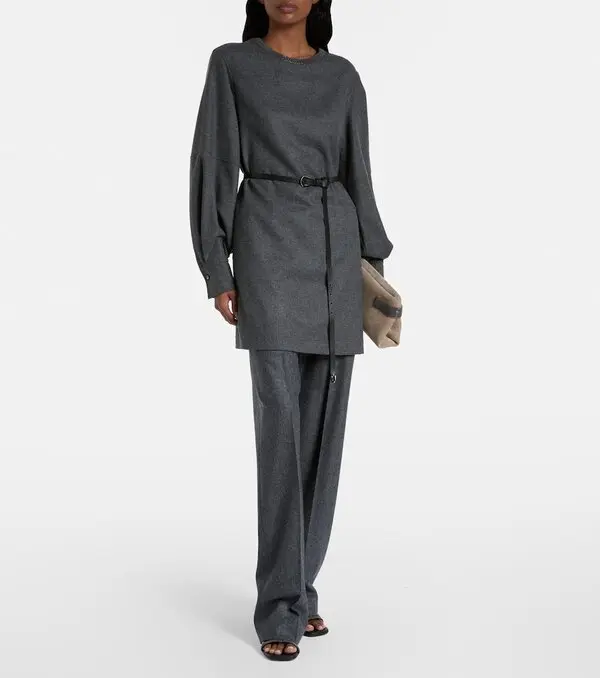 Brunello Cucinelli Wool And Cashmere Minidress