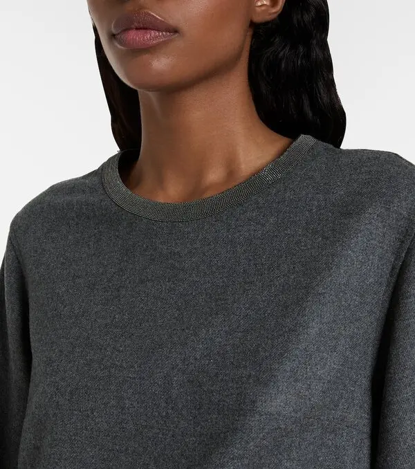 Brunello Cucinelli Wool And Cashmere Minidress