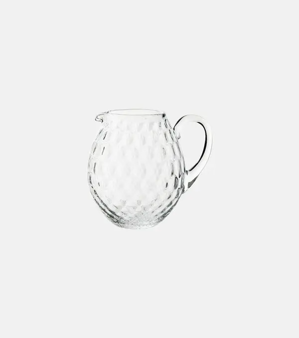 NASONMORETTI Idra Murano Glass Jug - Transparent