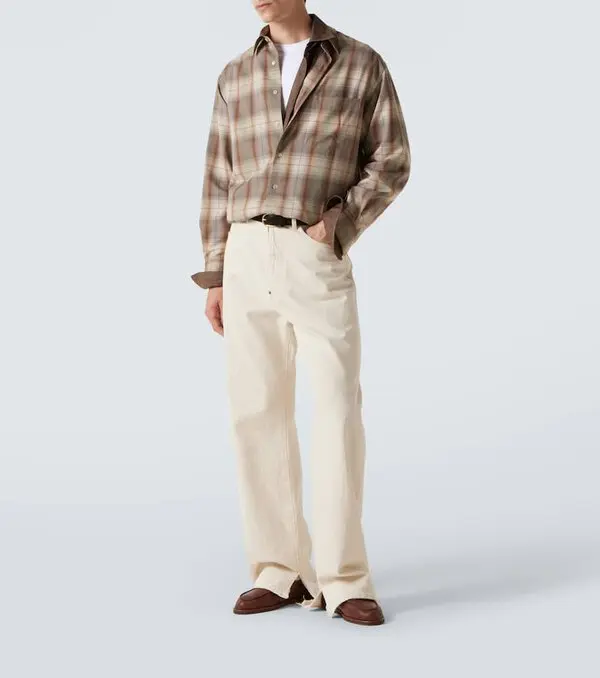 Auralee Checked Wool Shirt - Multicoloured