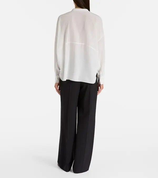 Brunello Cucinelli Monili Silk Blouse