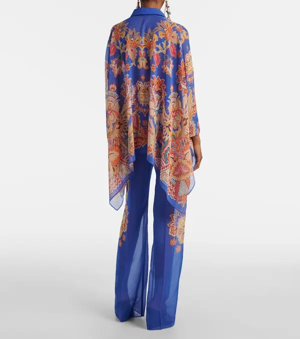 Etro Printed Poncho