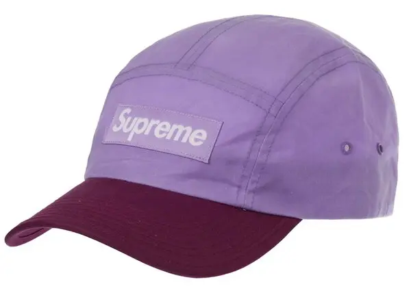 Supreme Waxed Cotton Camp Cap - Purple