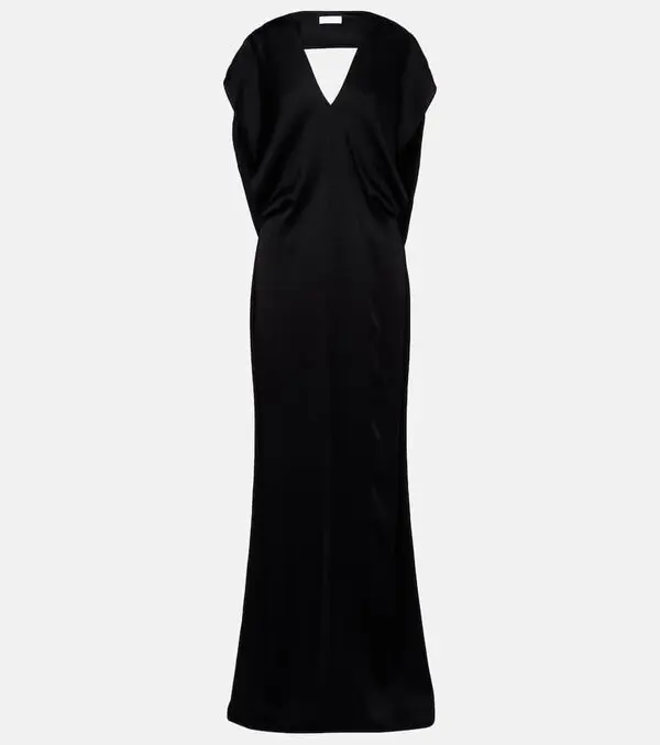 Stella McCartney Open-back Satin Maxi Dress