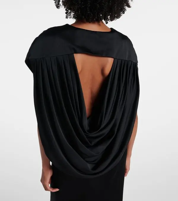Stella McCartney Open-back Satin Maxi Dress