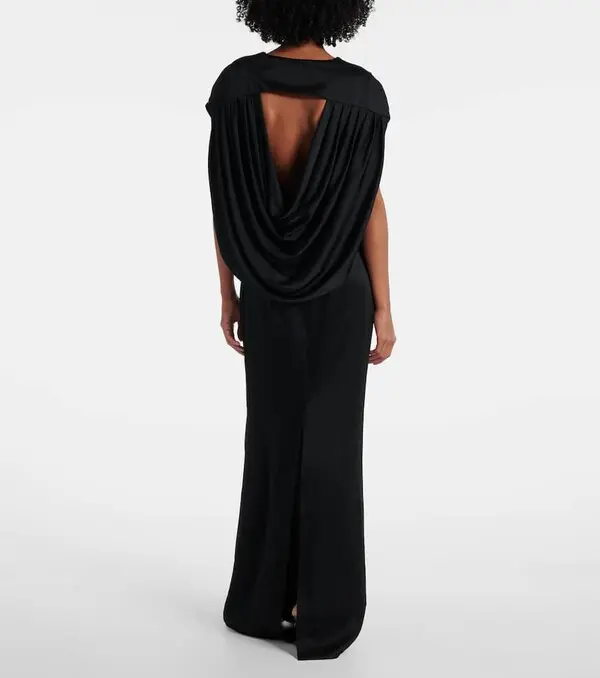 Stella McCartney Open-back Satin Maxi Dress