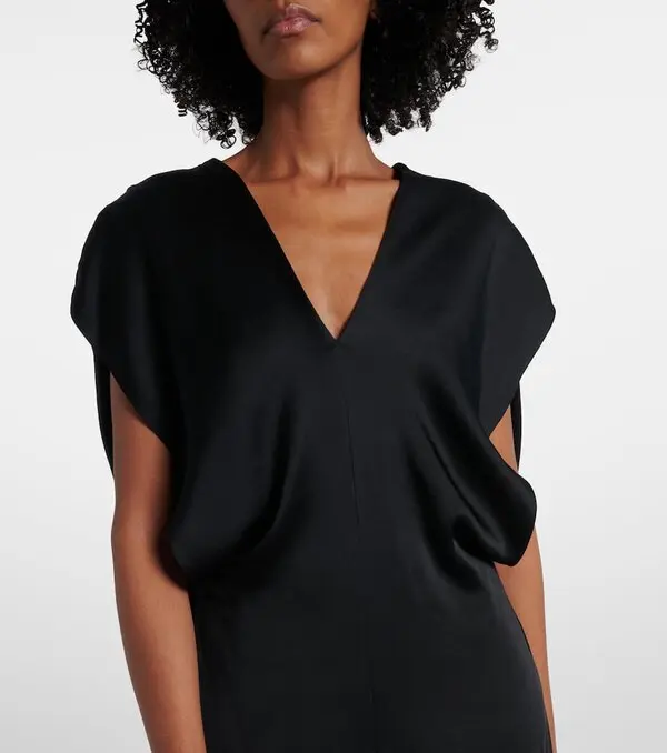 Stella McCartney Open-back Satin Maxi Dress