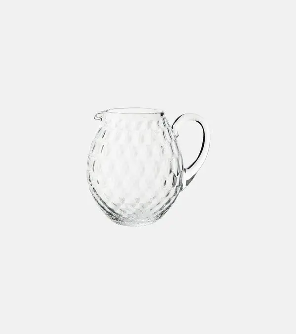 NASONMORETTI Idra Murano Glass Jug - Transparent