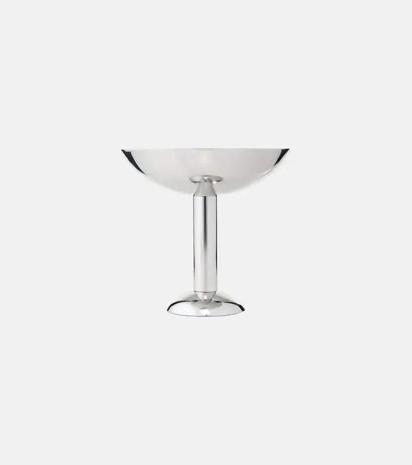 LOUISE ROE Tall Stainless Steel Champagne Coupe Glass - Silver