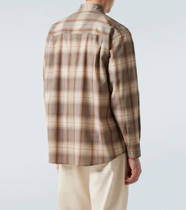 Auralee Checked Wool Shirt