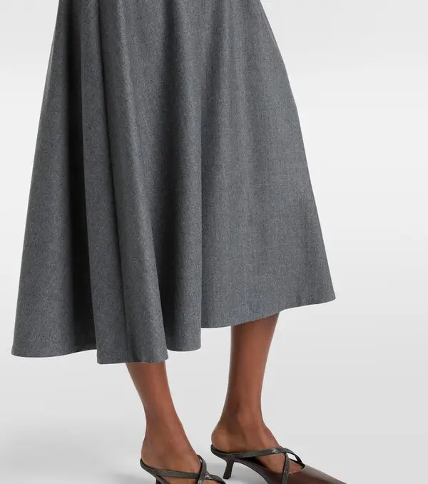 Brunello Cucinelli Virgin Wool Shirt Dress