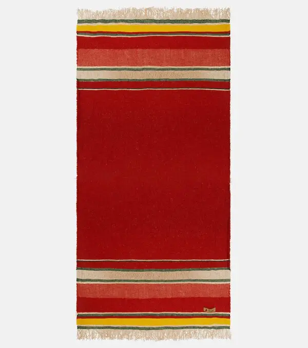 THE HOUSE OF LYRIA Xoroi Striped Wool-blend Throw - Multicoloured