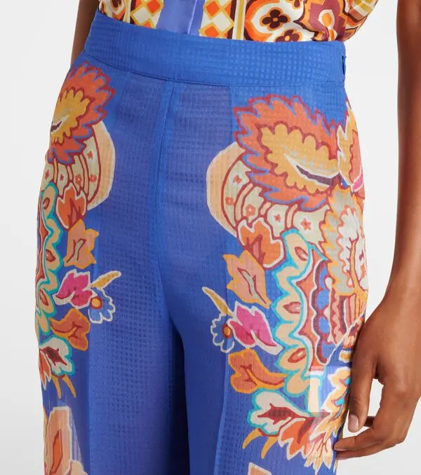 Etro Paisley Wide-leg Pants