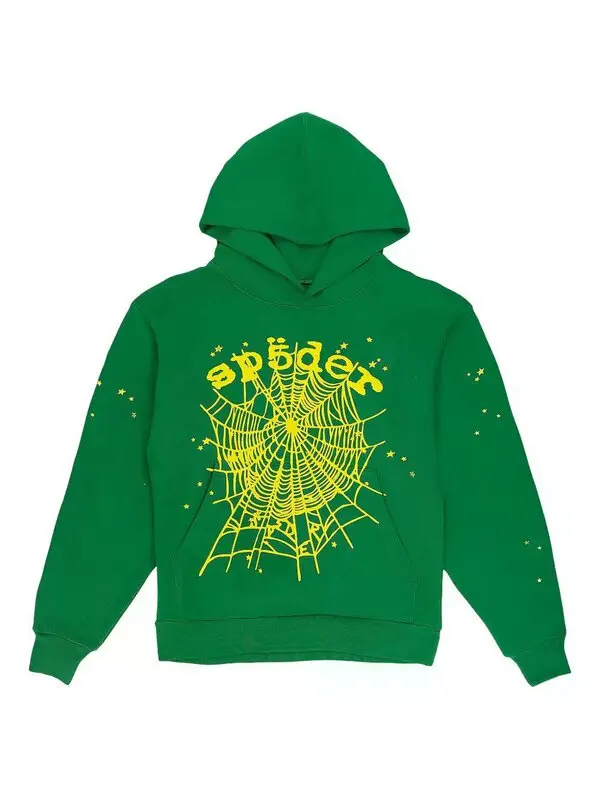 SP5DER Star Og Web V2 Hoodie - Green