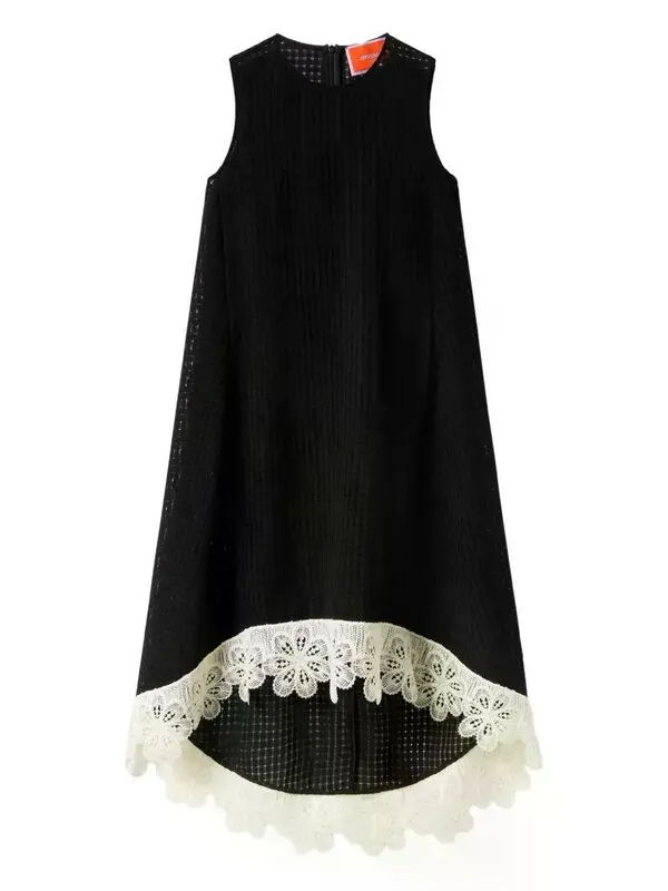 La DoubleJ La Scala Lace-embroidered Midi Dress
