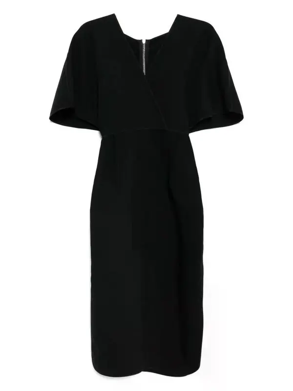 Maticevski V-Neck Short Sleeve Dress - Black | Editorialist