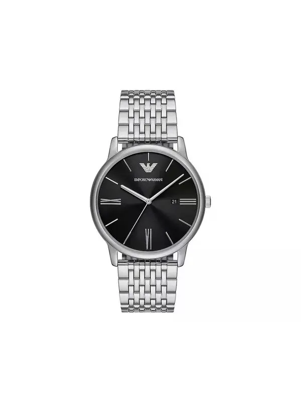 Emporio Armani Three-hand Date 42mm - Black