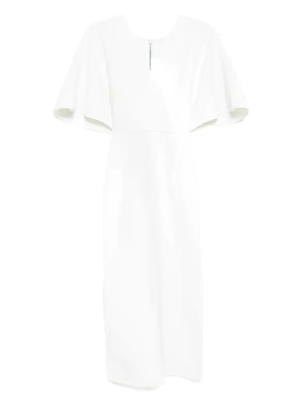 Maticevski V-neck Midi Dress - White