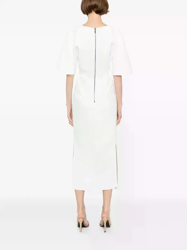 Maticevski V-neck Midi Dress - White