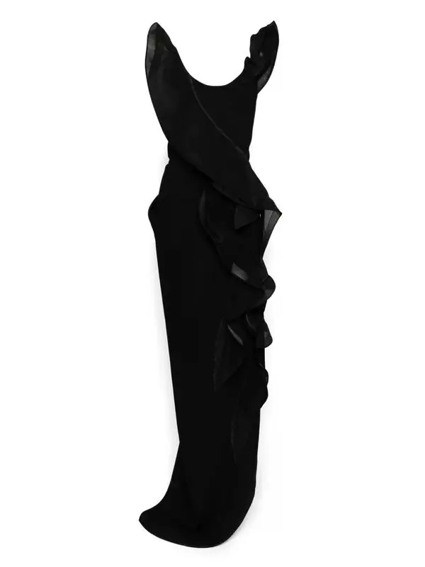 Maticevski Satellite Wave Gown - Black