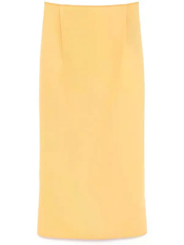 Maticevski Antenna Pencil Skirt - Yellow
