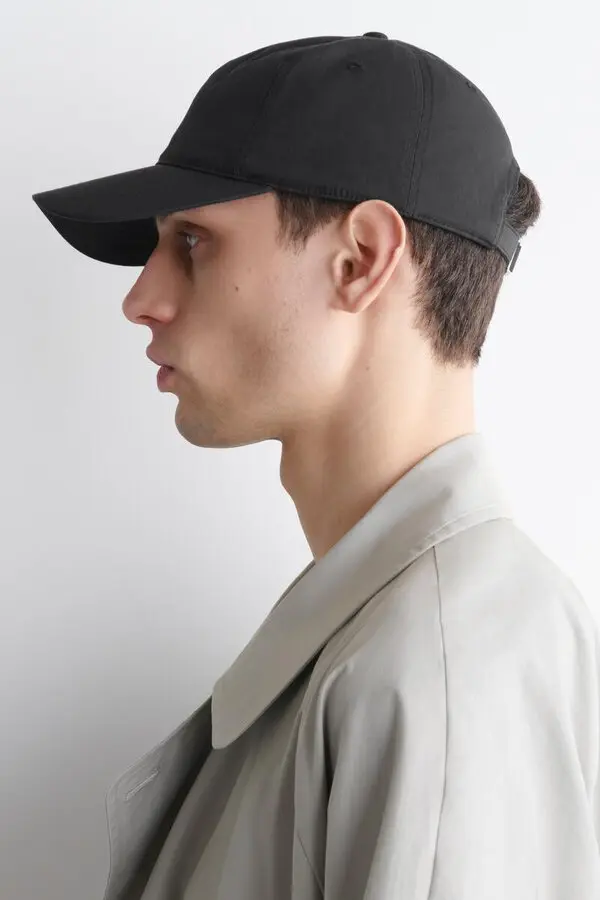 Cos Cotton-twill Baseball Cap - Black