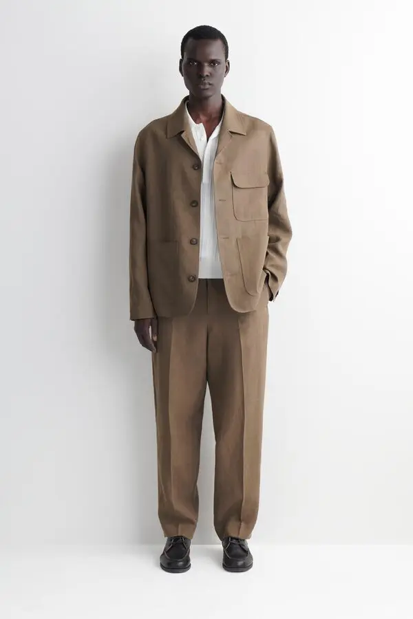 Cos Unstructured Linen Blazer