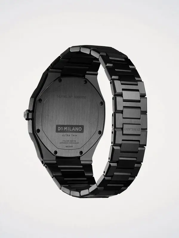 D1 MILANO Stainless Steel Chronograph Watch - Black